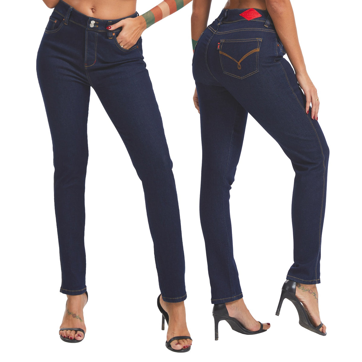 Tucking skinny jeans【Flat Fit Tech™】(Sanctuary Blue) – tcomfifits
