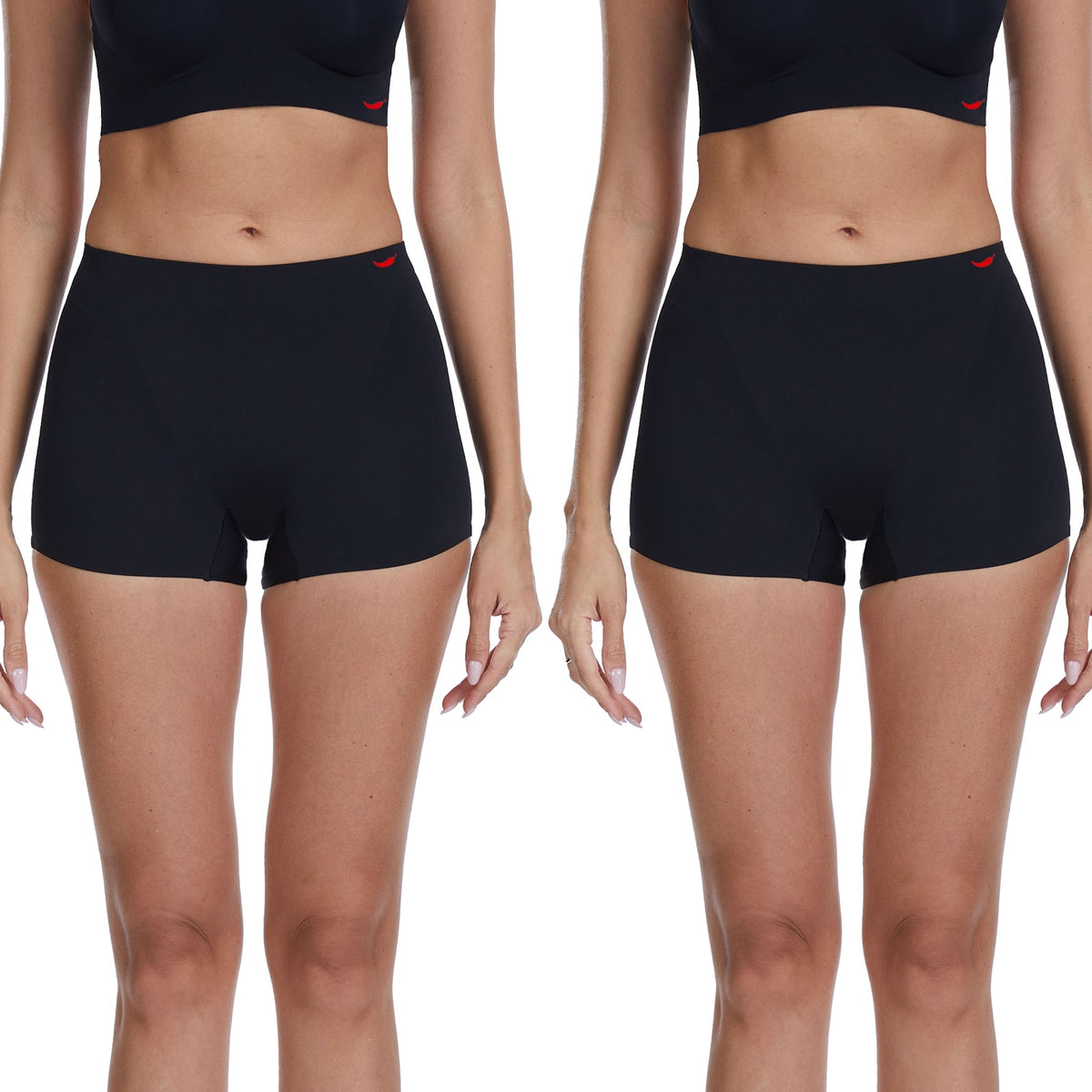 Black "Zen Comfort" Tucking Kit/1 Volumizing Seamless Bra + 2 Bonded T ...